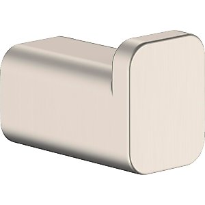 Hansgrohe AddStoris Modern Single hook in Brushed Nickel, 41742820
