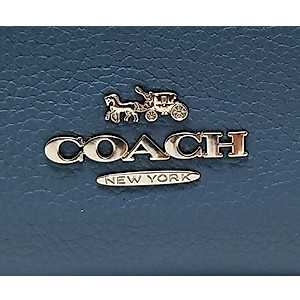 COACH Women's Ellie File Bag (Pebbled Leather - Indigo Multi)