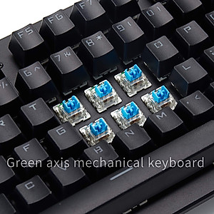 Yingshi Mechanical Keyboard for Gaming and Working,Gaming Keyboard with RGB Backlight,104 Keys Included,Keyboard for Windows PC Games.