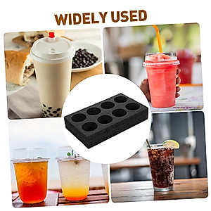 5pcs Milk Tea Cup Holder Disposable Takeout Cup Carrier Coffee Cup Tray Cup Holder Insert Take Out Coffee Cup Holder Water Bottle Carrier Door Holder Hot Stacker Epe re-usable