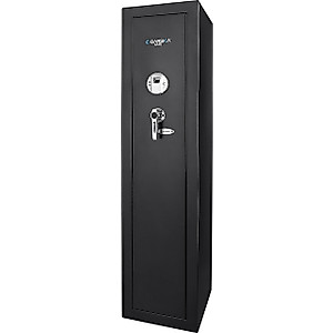 BARSKA New Large Quick Access Biometric Rifle Gun Safe Cabinet (13.75 in x 13.38 in x 57 in)