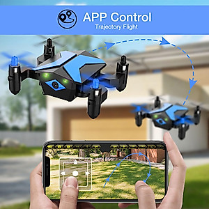ATTOP Mini Drone for Kids with FPV Camera, Toys Gifts for Boys Girls with Voice Control, 3D Flips, Altitude Hold, Headless Mode, One Key Start, Trajectory Flight, RC Quadcopter Foldable Kids Drone