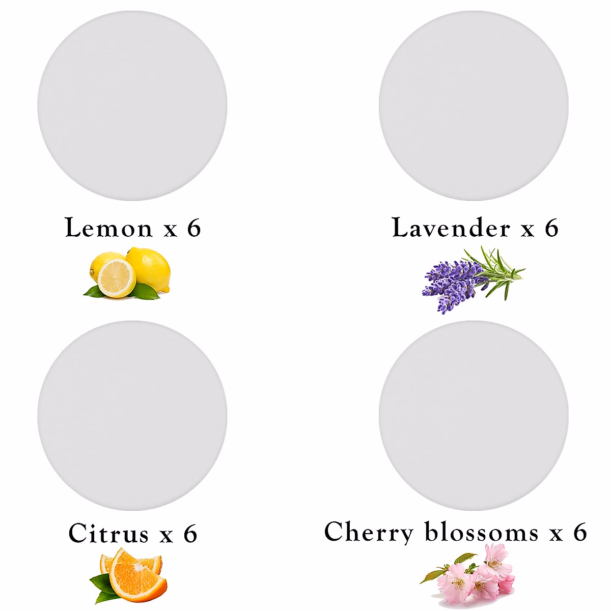 Maitys 24 Pieces Replacement Steam Mop Scent Disc 4 Different Fragrance Discs (Fresh Fragrances)