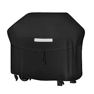 Grill Cover, BBQ Grill Cover 31 inch, Waterproof, Weather Resistant, Rip-Proof, Anti-UV, Fade Resistant, with Adjustable Velcro Strap, Gas Grill Cover for Weber, Char Broil, Nexgrill Grills and More