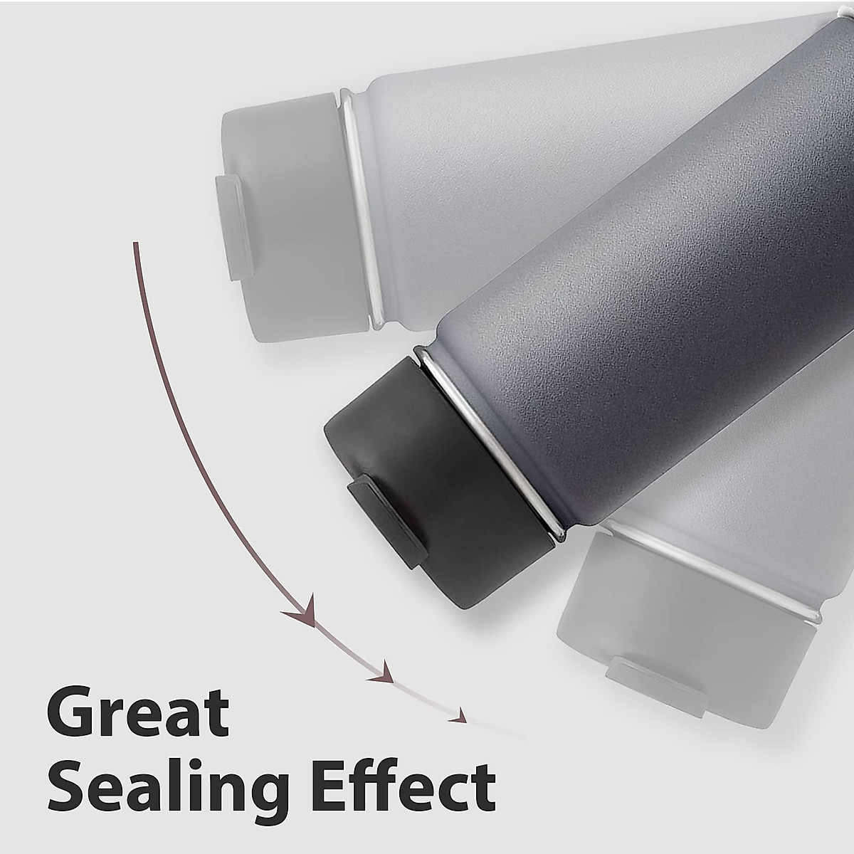 Ullnosoo Gasket Replacement for Hydro Flask Wide Mouth Flip Lid Cap, 6 PCS Silicone O Ring Leak Proof Seal for Hydroflask 2 inch with Tweezers, Easy to Install