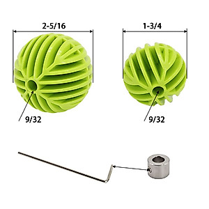 QZATTCAEN Flex Shank Installer Drill Bit Guide Tools/Cable Bit Bumper Balls for 1/4" Shank/in-Wall Drill Guide Kit 1-3/4" & 2-5/16" - S/4+Tool