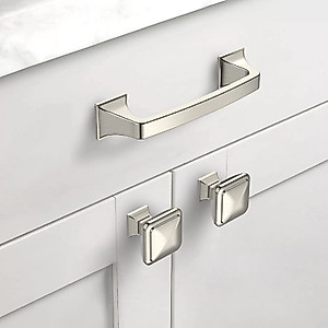 Asidrama 10 Pack 3.75 Inch(96mm) Brushed Satin Nickel Kitchen Cabinet Handles, Cabinet Pulls Kitchen Cabinet Hardware for Cupboard Drawer Pulls