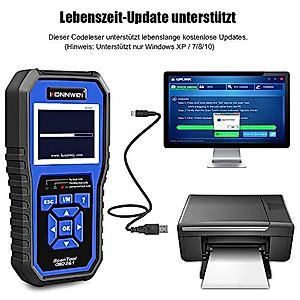 KONNWEI KW450 All System OBD2 Scanner with 9 Special Functions for VAG Vehicles Diagnosis Code Reader Oil SAS EPB TPS Reset Injector Coding DPF Lamp Adjust Suspension Scan Tool