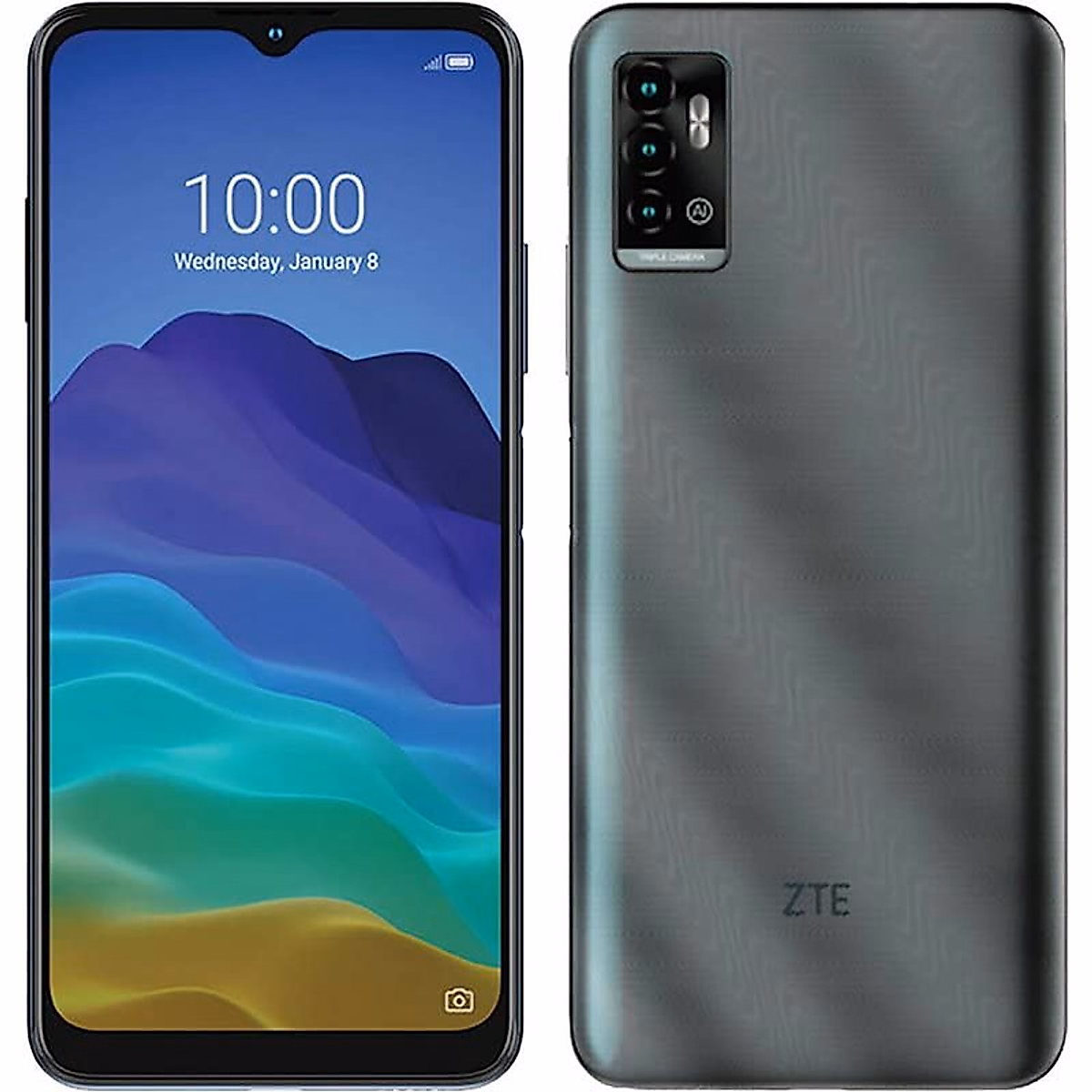 ZTE Blade A71 | 4G LTE | 6.52" HD+ Waterdrop Display | Dual Sim | Octa-Core | 3GB+64GB | Triple Camera 16MP+8MP+2MP | Android 11 | 4000 mAh | Fingerprint - (Gray)