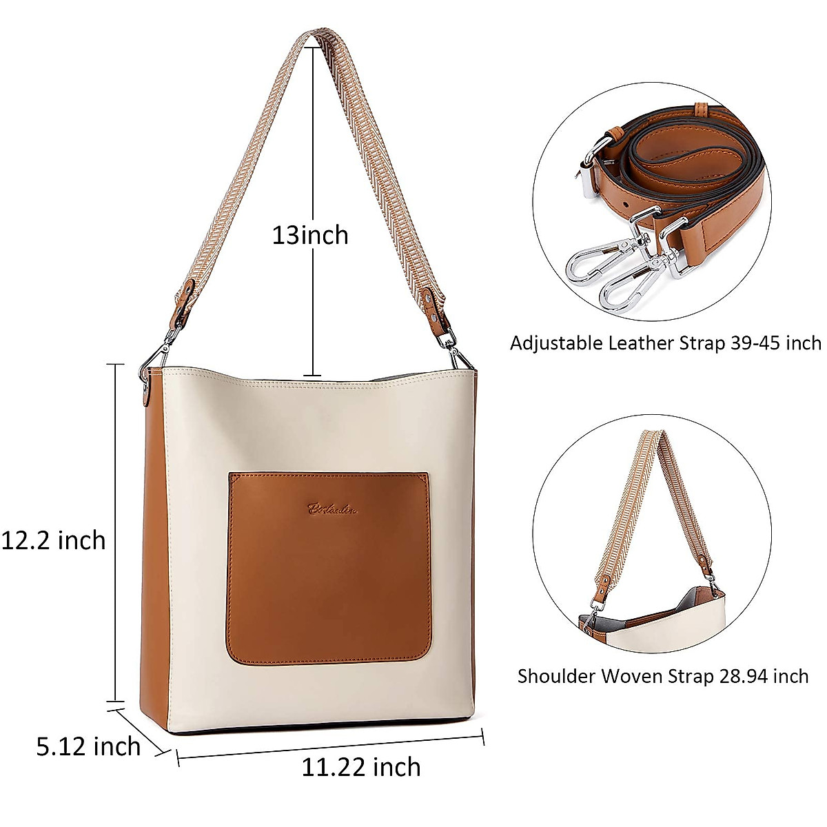 BOSTANTEN Handbags for Women bundle Women Leather Wallet