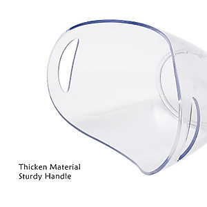 8L Large Ice Buckets Clear Acrylic Drink Bucket Beverage Tub Wine Champagne Bucket for Parties and Home Bar