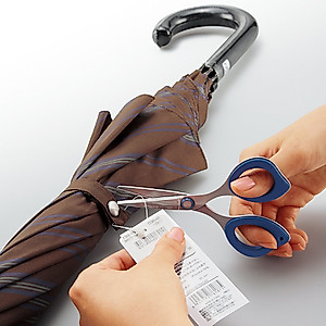 Kokuyo Clippy Non-Stick Scissors with Clip - Blue