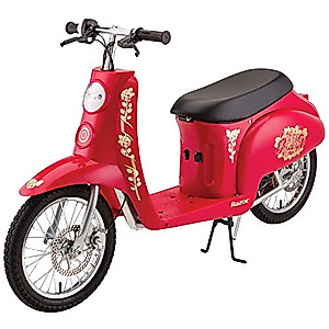 Razor Pocket Mod Bellezza - 36V Euro-Style Electric Scooter for Ages 14+, Up to 70 min Ride Time, 16" Pneumatic Tires, for Riders up to 220 lbs & V-17 Youth Multi-Sport Helmet, Gloss Black