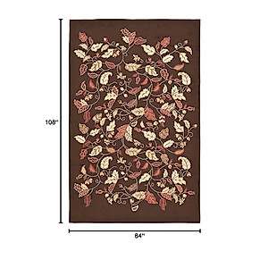 Martha Stewart Autumn Woods Francesca Black Wool/Viscose Rug - 8' x 10'