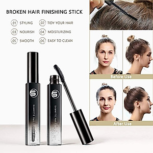 Hair Finishing Stick, 2 Pack - 0.7 Fl.Oz Hair Mascara for Taming Flyaways, Not-Greasy Hair Gel Stick
