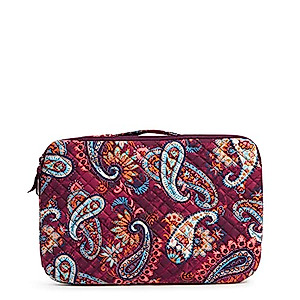 Vera Bradley Women's Cotton Laptop Organizer, Paisley Jamboree - Recycled Cotton, One Size