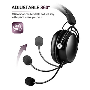 AKKE BlackShark V2 Mic Replacement 3.5mm Jack Detachable Microphone Boom Noise Cancelling Compatible for Razer BlackShark V2,V2 Pro, Gaming Headsets