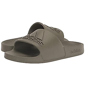 adidas unisex-adult Adilette Aqua Olive Strata/Olive Strata/Olive Strata 12