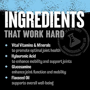 Animal Flex - Joint Support Supplement for Pain Relief and Discomfort with Turmeric, Glucosamine, Chondroitin, MSM, Boswellia to Reduce Soreness in Muscles, Back, Knees, Shoulder, and Hip, 44 packs