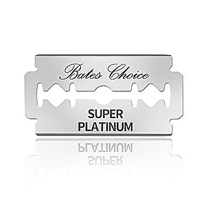 Bates- Double Edge Razor Blade, Stainless Steel, 40 Pack, Razor Blades for Men, Safety Razor Blades Double Edge, Shaving Blades for Men, Blades for Shaving, Mens Razor Blades, Razors Blades for Men