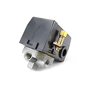 Heavy Duty 4port 26 Amp Air Compressor Pressure Switch Control Valve 140-175 PSI