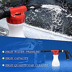 YFQHDD Car Wash Foam Gun Water Gun Jet Garden Washer Hose Wand Nozzle Sprayer Watering Spray Sprinkler Cleaning Tool