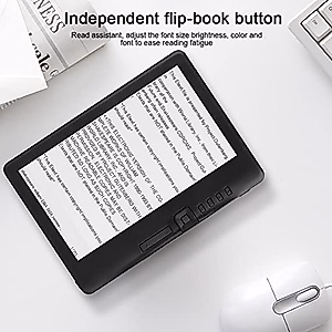 Ebook Reader, 7inch TFT LCD E-book Reader, Digital Waterproof Handheld Ereader Devices with Music, Video, and Photos Multimedia Functions, for Adult, Student, Reading Lover(8G RAM)