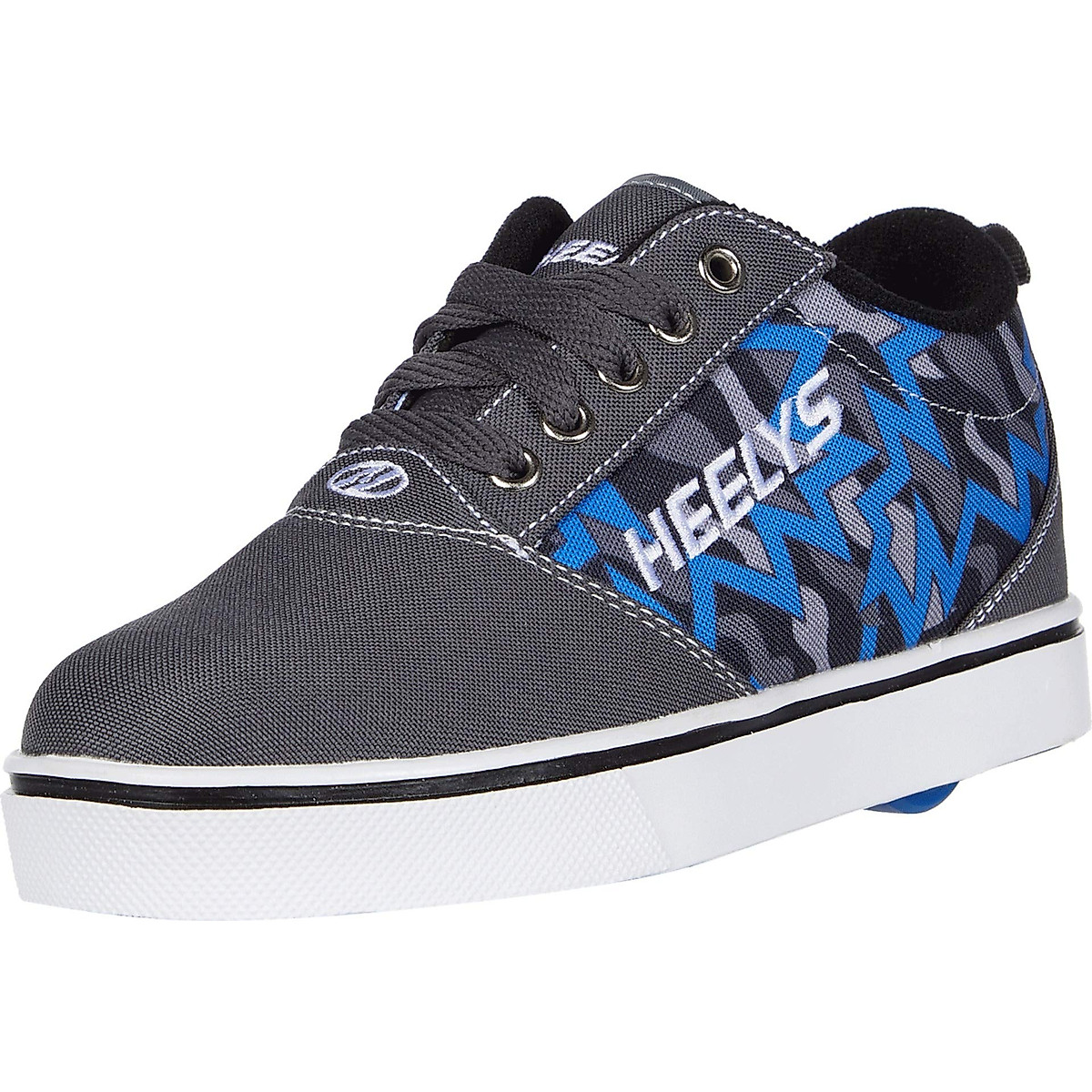 HEELYS Boy's Pro 20 Prints (Little Kid/Big Kid/Adult) Charcoal/Blue/Black 2 Little Kid M