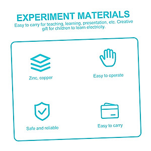 FUNOMOCYA 40 Pairs Zinc Sheet Copper Sheet Lemondoo Nickel Plating Electrode Nickel Plating Kit Science Experiment Supplies DIY Fruit Battery Materials Electrode Element Scientific Motive