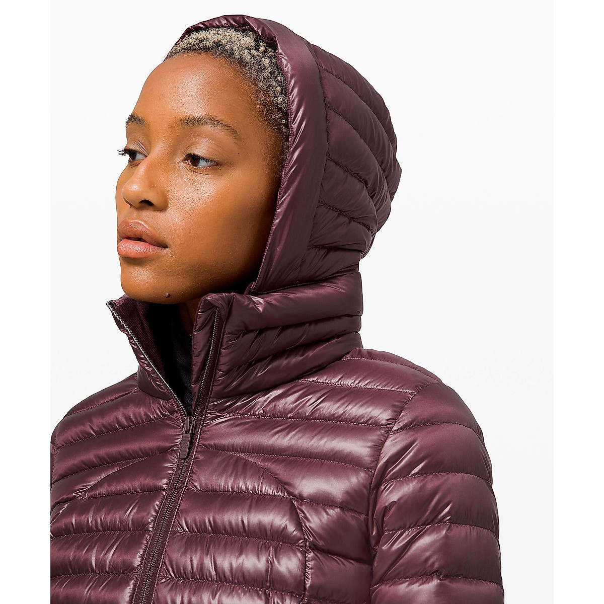 Lululemon Pack It Down Long Jacket Shine (Bordeaux Drama, numeric_4)