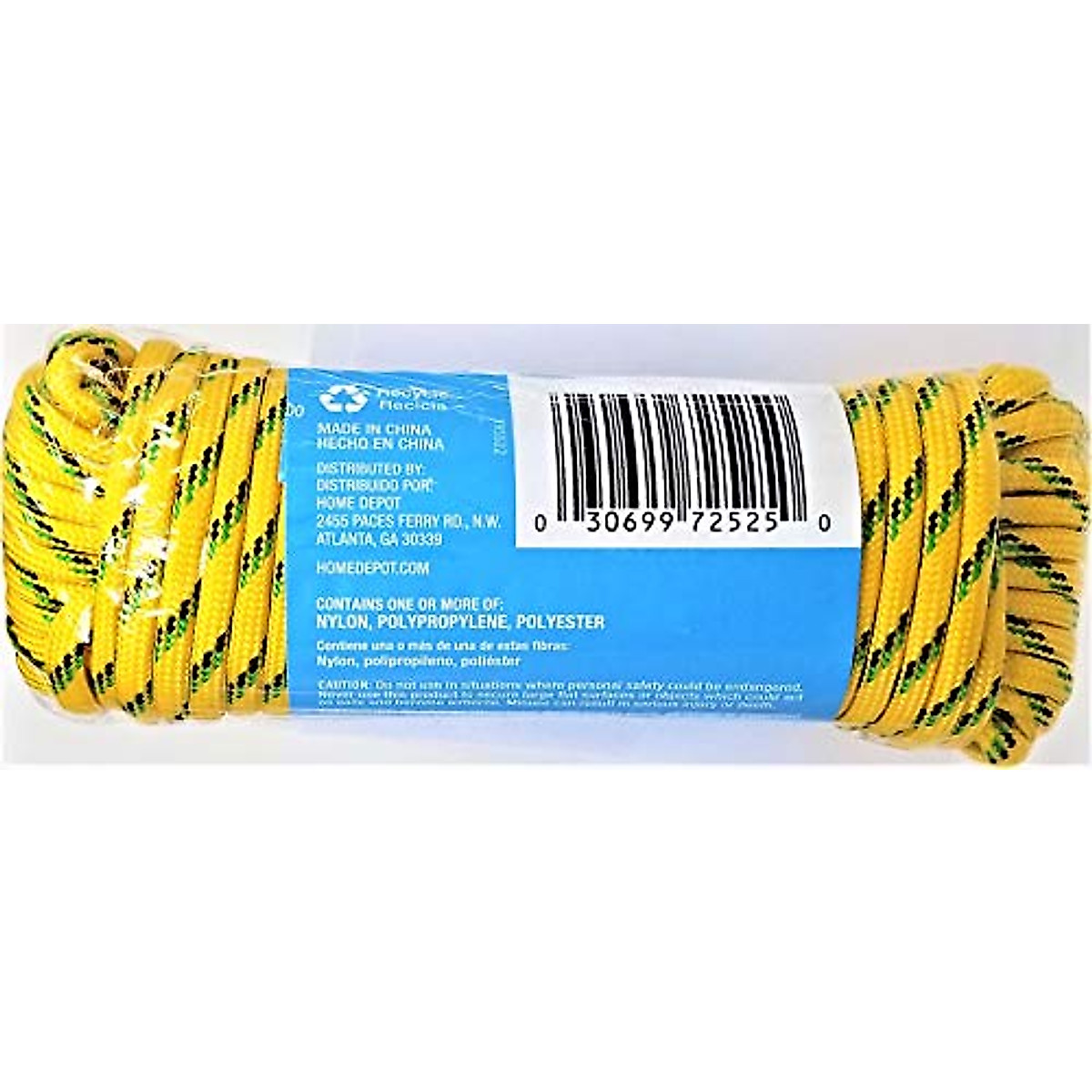 Everbilt Paracord in Yellow, 1/8" x 50'