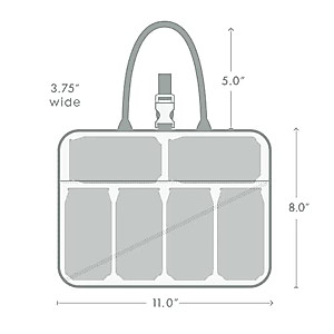 Corkcicle Lunch Box and Canteen Bundle Baldwin Boxer Cooler Lunch Box - Black Neoprene; 20 Oz Sport Canteen - Hammerhead Grey