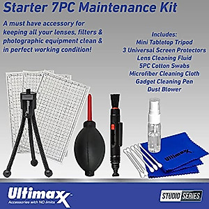 Ultimaxx Essential Bundle + Panasonic Lumix GH6 Mirrorless Camera (Body Only) + 2X SanDisk 64GB Extreme Pro SDXC, 2X Spare Batteries, V-Shaped Bracket, Universal Speedlite & Much More (27pc Bundle)