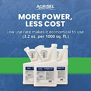 Agrisel ImidaPro 2SC/Midash 2SC Insect & Pest Control, Broad Spectrum, Residential & Commercial, Effective Against 100+ Pests, Outdoor Use Only, Includes 3-pack of Agrisel Protective Gloves, 32 Ounces
