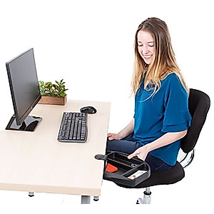 Stand Steady Original Desk Potato - Clamp-On Swivel Pencil Drawer and Desk Organizer | Unique Desk Organizer Provides Under Desk Storage for Pens, Pencils, Paper Clips & More! (Clamp-on Desk Drawer)