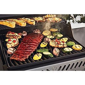 Napoleon Freestyle 365 Propane Gas BBQ Grill - F365DPGT - Barbecue Gas Cart, With 3 Burners, Folding Side Shelves, Instant Failsafe Ignition, Porcelain Coated Cast Iron Cooking Grids