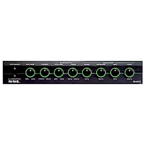 Sound Storm Laboratories S4EQ 4 Band Pre Amp Car Equalizer with Gold Plated Front Rear and Subwoofer Outputs