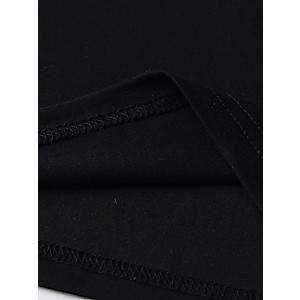 OYOANGLE Girl's 2 Piece Outfit Butterfly Patched Cami Dress with Long Sleeve Button Down Crop Shirt Set Blue and Black 11-12Y