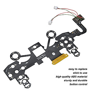 wendeekun Controller Repair Kit for Ps4, Luminated Gamepad Buttons 8 Colors 19 Modes DIY Repair Replacement Kit, Led Buttons Kit for Ps4 Controller, Include Screwdriver/Joystick Buttons/Light Board