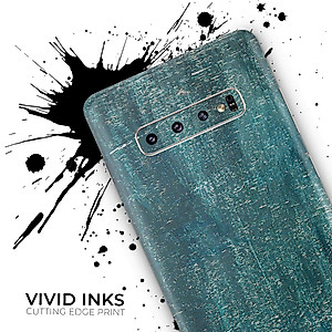 DesignSkinz Aged Green Paint Surface Protective Vinyl Decal Wrap Skin Cover Compatible with The Samsung Galaxy S20 (Screen Trim & Back Glass Skin)