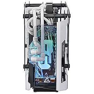 Antec Striker Aluminum and Steel ITX Computer Case, Front GPU Mount, Up to 4 x 120 mm Fan Support, USB 3.1 Type-C Ready and PCI-E Riser Included (Striker Mini)
