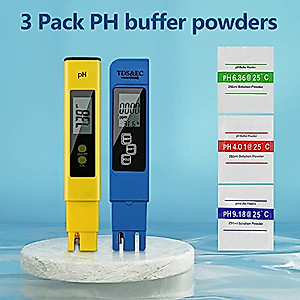 PH Meter & TDS Meter Combo, Readout High Accuracy Lab 4-in-1 PH TDS EC & Temperature Meter Water Quality Tester,High Accuracy Digital Water Tester for Household Drinking, Pool and Aquarium
