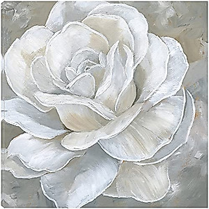 Fine Art Canvas Bombshell Bloom II Canvas Print by Artist Nan for Living Room, Bedroom, Bathroom, Kitchen, Office, Bar, Dining & Guest Room - Ready to Hang - 22InW x 22InH, 22 in x 22 in (W x H)