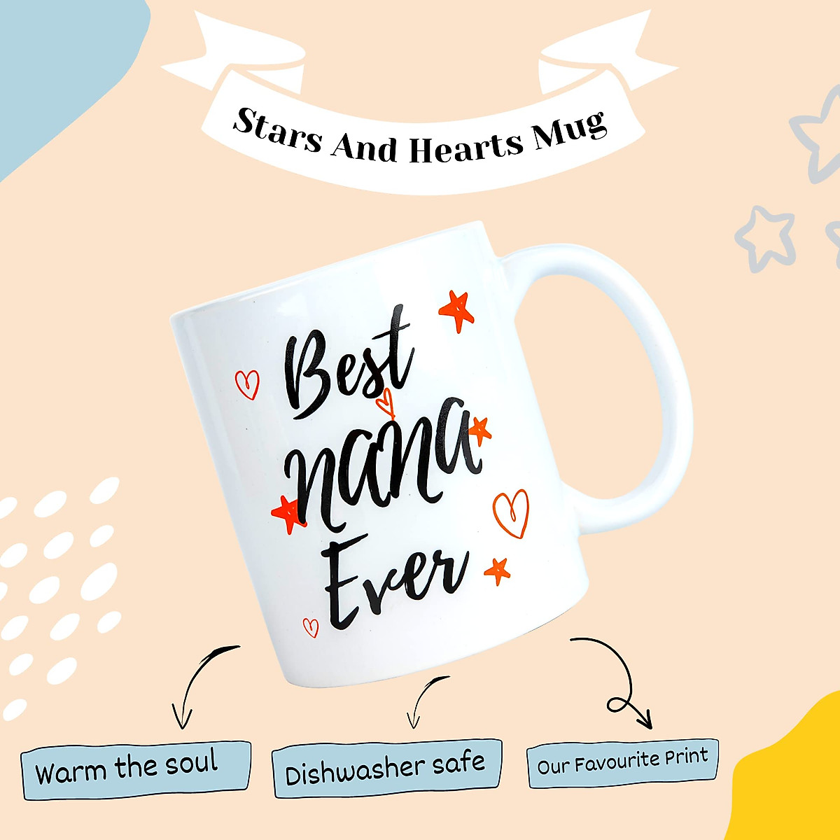 BECTA DESIGN Nana Gifts Box for Birthday, Christmas Gifts,Gift Ideas for Grandma Best Grandma Ever Presents for Grandmother,Granny, Day,Thoughtful Gift Baskets from Grandson,Granddaughter