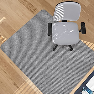2Pack Office Chair Mat for Hardwood Floor & Tile Floor 55"x35" Desk Chair Mat for Rolling Chairs Corduroy Material -100% Non-Slip Backing -Washable Floor Mat for Office/Home Roll Packaging