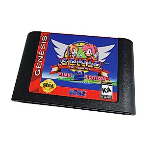 sonic2 the hedgehog pink edition Game Cartridge - Electronic Games 16 BIT MD game Card For PAL And NTSC Version