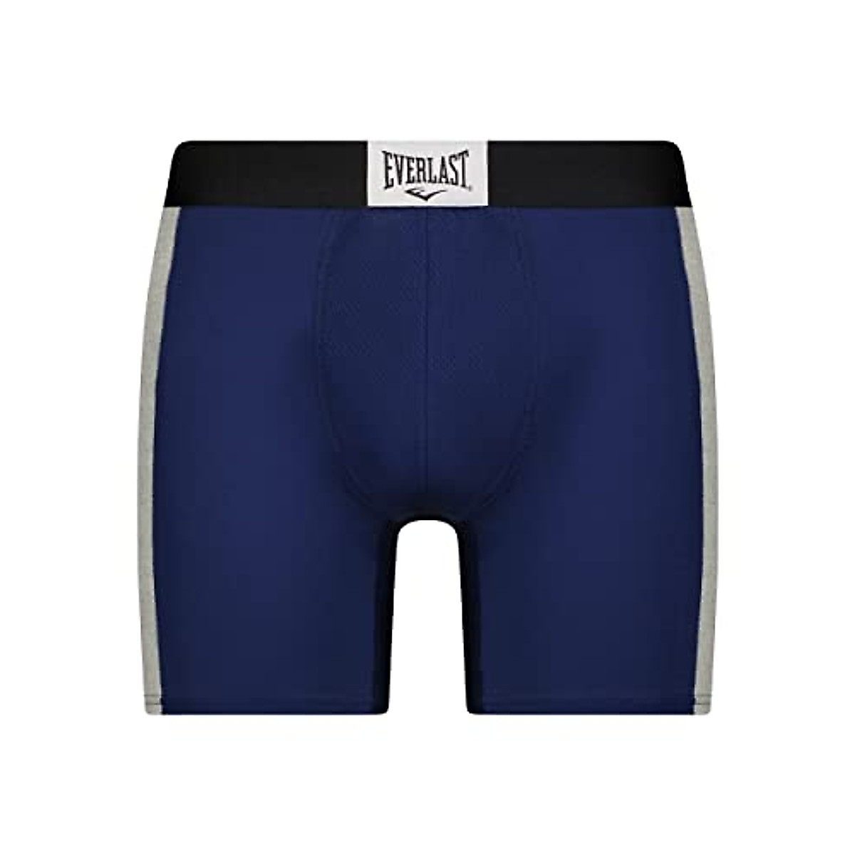 Everlast Mens Boxer Briefs, Perfect Boxer Brief for Men Pack of 6 Active Performance Mens Underwear (Medium, Grey/Blue/Light Navy)