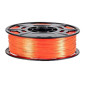 Monoprice Hi-Gloss 3D Printer Filament PLA 1.75mm - 1kg/Spool - Orange, Works with All PLA Compatible 3D Printers