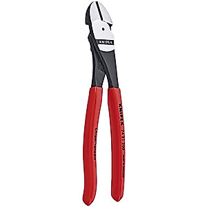 KNIPEX Tools 00 20 08 US1 Long Nose, Diagonal Cutter, and Alligator Pliers 3-Piece Tool Set, Red (Packaging May Vary)