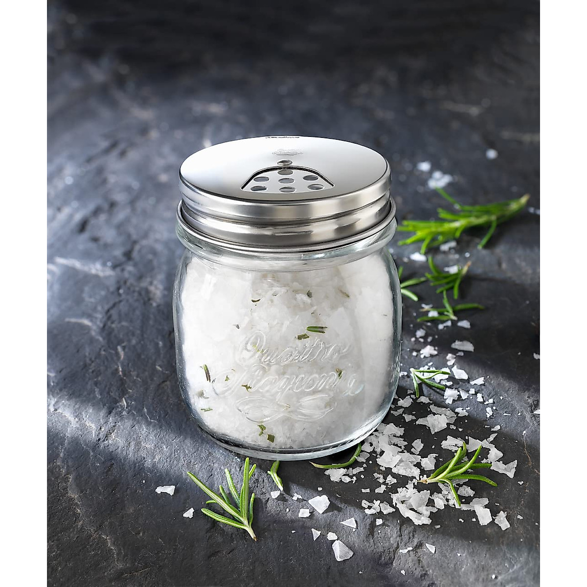 BORMIOLI Rocco Set 26 Stainless Steel Cap Genietta Perforated Salt Kitchen Utensil